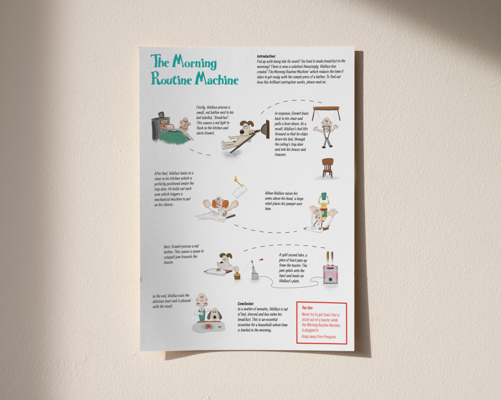 Print Design - Wallace & Gromit Learning Collateral