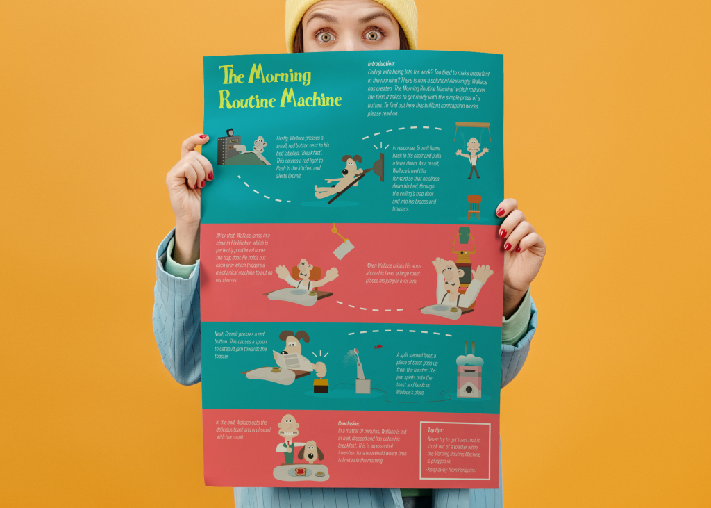 Print Design - Wallace & Gromit Learning Collateral